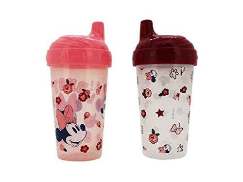 Cudlie Disney Baby Girl 2 Pack 10 Oz Hard Spout Sippy Cup for Toddler, Best Smile