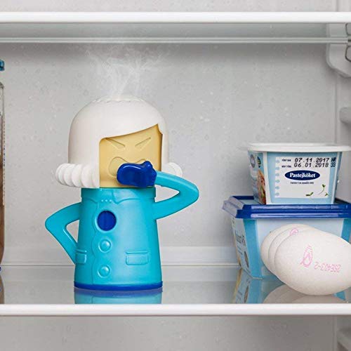Chilly Cold Mama Fridge Cleaner Baking Soda Freezer Odor Absorber & Freshener Holder, Cool Mama Refrigerator Deodorizer Freezer Odor Household Kitchen Tools, Blue