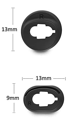 JNSA 8 PCS Silicone Ear Tips Ear Cushion Ear Gel Compatible with Galaxy Buds Live, S/L 4 Pairs Ear Adapter Eartips Replacement for Galaxy Buds Live,Black