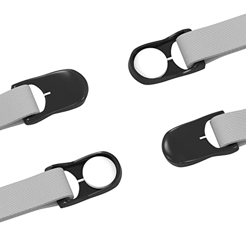 AirFit & AirTouch N20 / F20 / F30 / F30i Magnetic Headgear Clip (X4) Replacement Headgear Clips CPAP Supplies Fit for Resmed Airfit AirTouch Full Face Mask – 4 Clips – Black