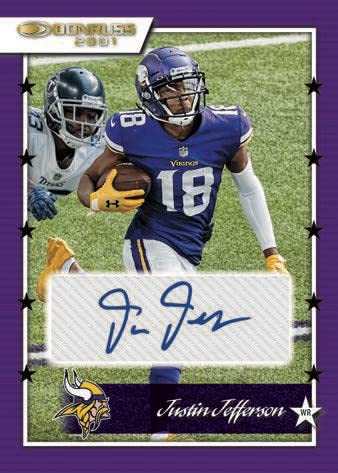 2021 Donruss Football Hanger Box - 50 NFL Cards Per Pack with 4 Rated Rookies and 4 Parallels