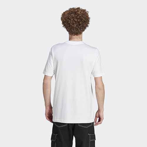 adidas Originals baby boys Trefoil Tee Shirt, White/Black, 18 Months US
