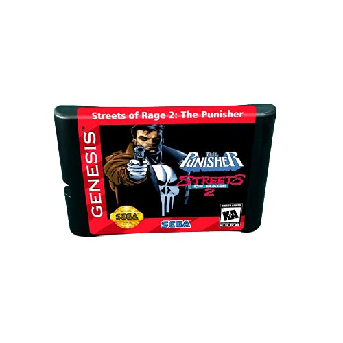 Aditi Punisher In Streets of Rage 2 - 16 bit MD Games Cartridge For MegaDrive Genesis Console (Japan Case)