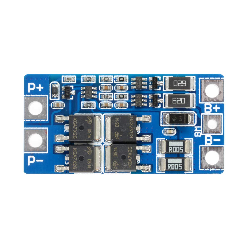 Aideepen 5PCS 2S 10A BMS Lithium PCB Protection Boards 8.4V 7.4V 8.4V-9V PCM PCB Li-ion Lipo 2 Cell Pack with Balance Function Charger Protection Circuit Board
