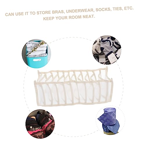 Alipis Bra Storage Box Storage Drawer Clothing Drawers Glove Compartment Organizer Closet Socks Organizer Drawer Divider Box Clothes Drawer Organizer Multiple Grids Box Bra Organizer Desk