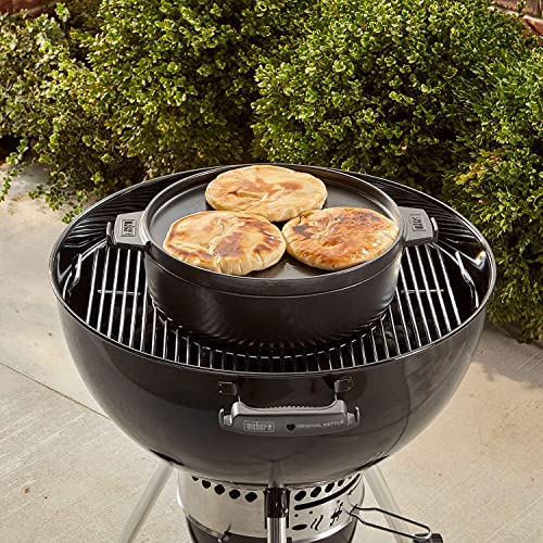Weber Duo Dutch Oven, 7.25 quarts, Black