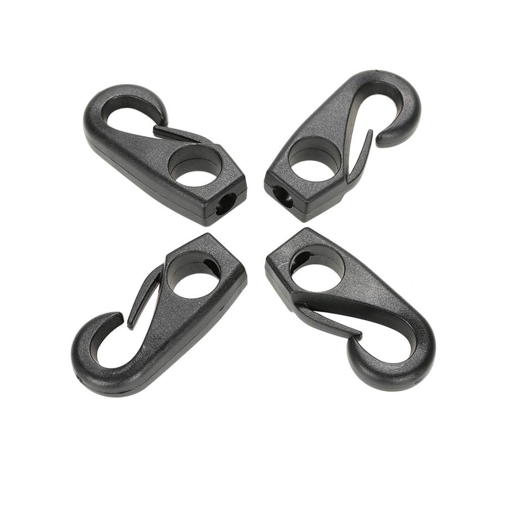 10pcs Sailing Clips Accessories Marine Kayak Canoe Tie Down Shock Line Plastic Bungee Hook Rafting Loop Buckle Water Sports