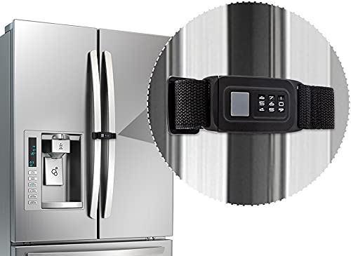 Child Safety Refrigerator Door Lock, Baby Kids Multi-Functional Cabinets Latches, Fit Closed Handle Cabinets, Fridge, Kitchen, Oven (Regular)