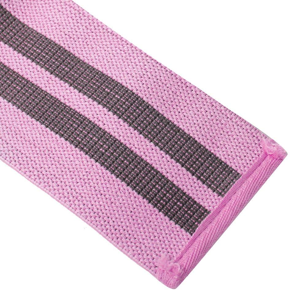 Adjustable Hip Resistance Band, Qiilu Unisex Adjustable Hip Resistance Band Hip Resistance Band Loop Circle Gym Yoga Fitness Exercise(Pink)