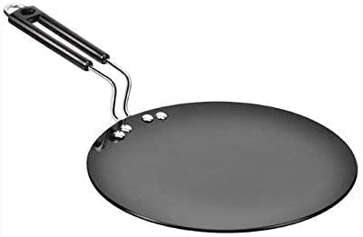 Sahishnu Online & Marketing Hard Anodized Aluminium Tawa,Hard Anodized Cookware,Hard Anodized Concave Tawa,Naan Roti Chapati Tawa,Diameter-275mm,Thickness-4mm,Size-11
