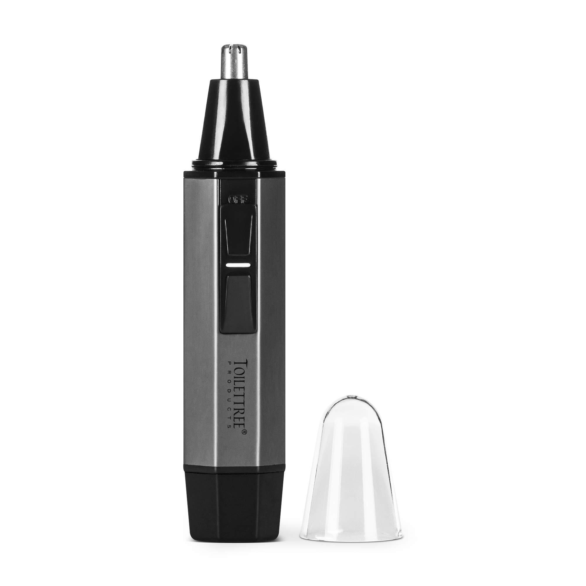 ToiletTree Products Deluxe LED Fogless Shower Mirror and Stainless Steel Nose Hair Trimmer Bundle