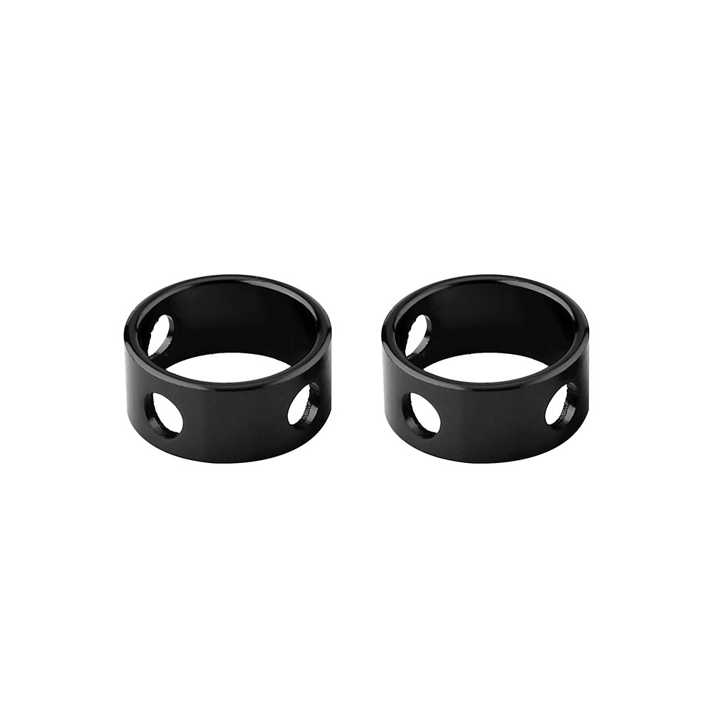 10Pcs Tent Wind Buckle, Anti-Slip Circular Tent Rope Adjuster Stopper for Tent Hiking Camping Backpacking (Black)