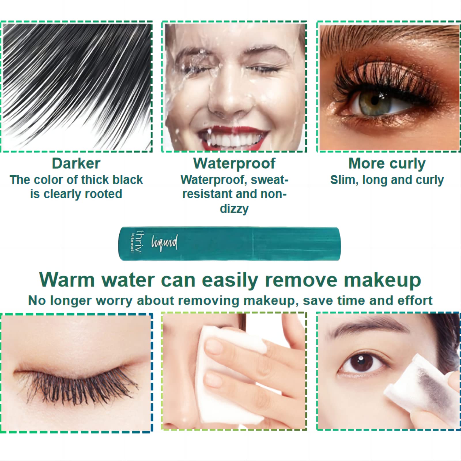 2023 NEW ππ‘π«π’π―π Mascara, Liquid Lash Extensions Mascara, Long-lasting Mascara Makeup, Black 10.7g/0.38 OZ