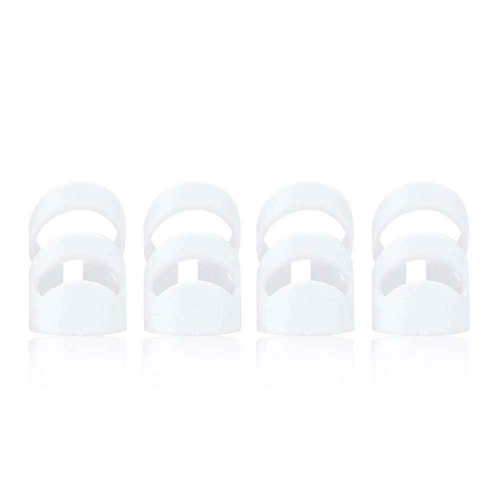 4Pcs Plastic Finger Picks, Guitar Finger Protectors Guitar Thumb Picks Fingertip Protector Set Plastic for Guitar Bass Ukulele Mandolin Delrin Picks Medium Guitar Finger Span