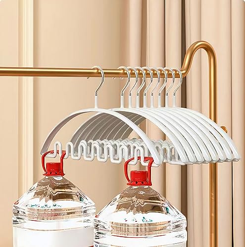 2THESTARS 14-Pack Clothes Hangers, Multi-Functional Non-Slip Plastic Dip Hangers, Hangers Space Saving, Space Saving Solution for Tidy Closet Storage (Seven Colors)