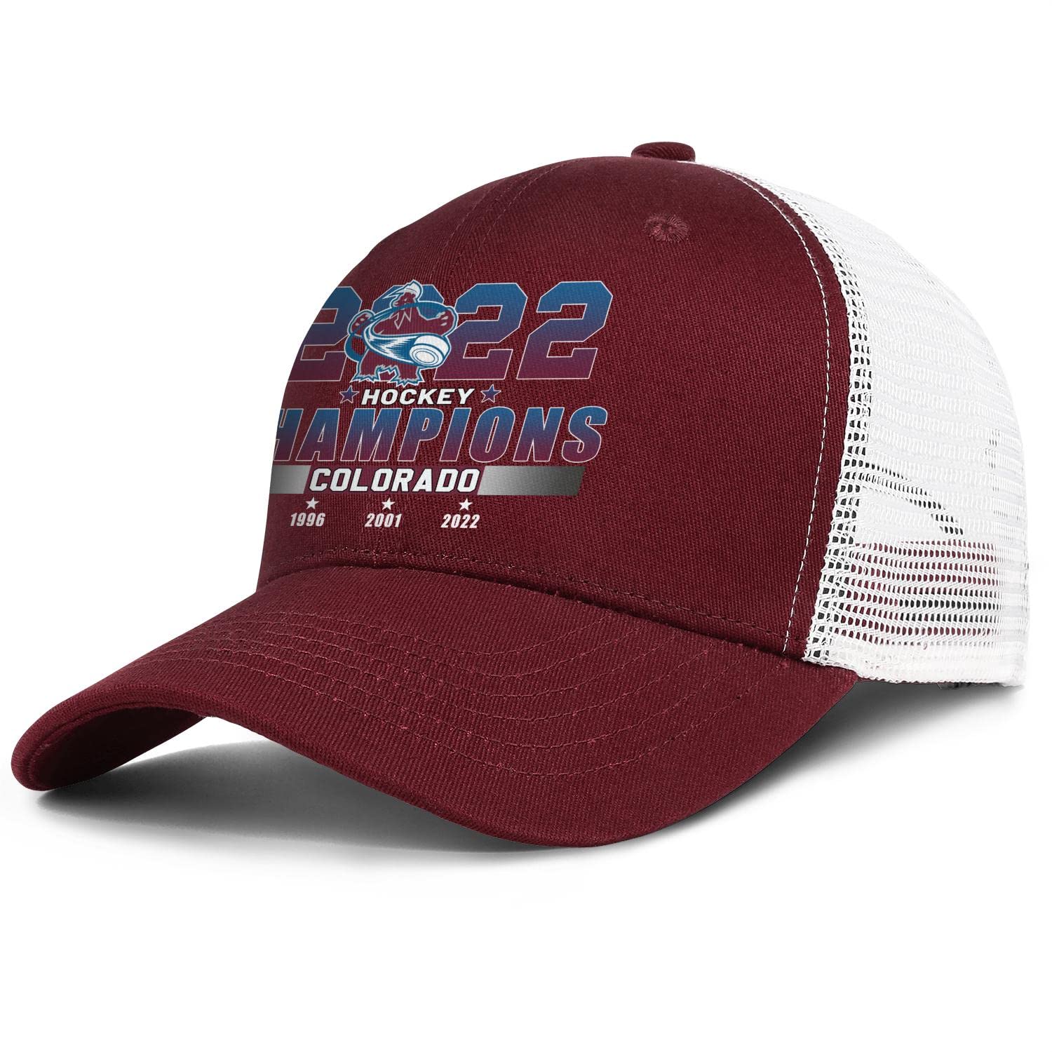 2022 Hockey Championship Champs Hat Fans Cap Gift Burgundy