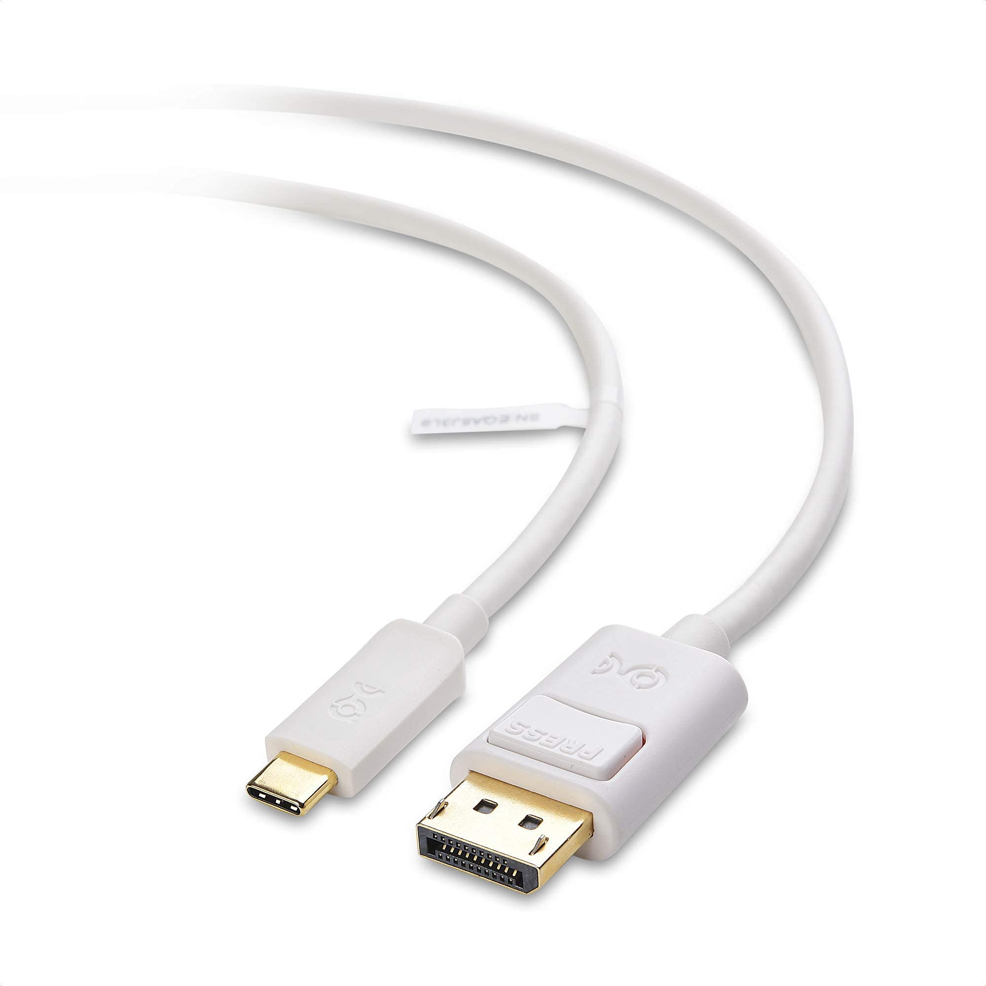Cable Matters 3.3-Foot Short USB C to DisplayPort Cable (USB-C to DisplayPort Cable, USB C to DP Cable) Supporting 8K 60Hz in White - Thunderbolt 3 Port Compatible with MacBook Pro, Dell XPS 13 and Mo