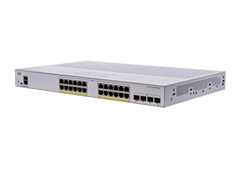 Cisco Business CBS250-24P-4G Smart Switch | 24 Port GE | PoE | 4x1G SFP | Limited Lifetime Protection (CBS250-24P-4G-NA)