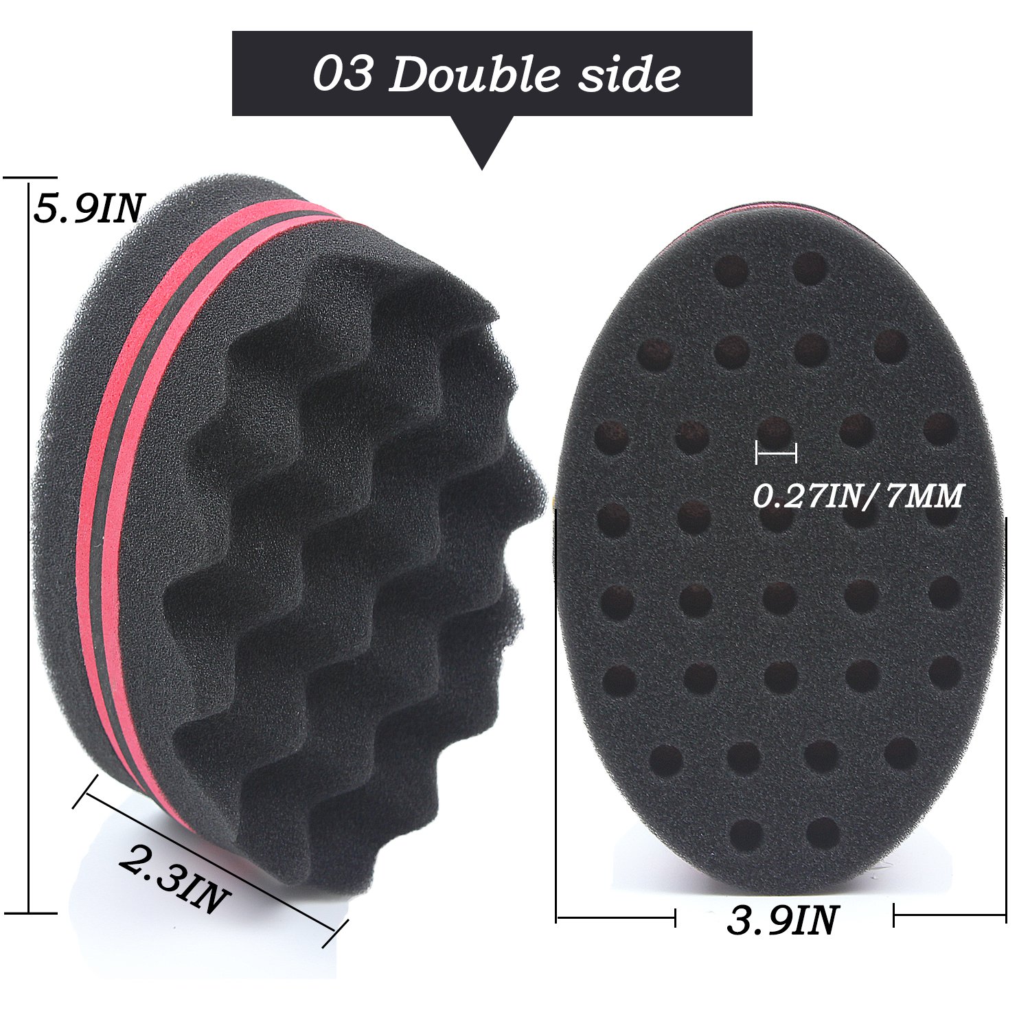 5 Pcs Curl Brush Set - Magic Twist Brush, Sponge Hair Pick for Men and Women (Blend)