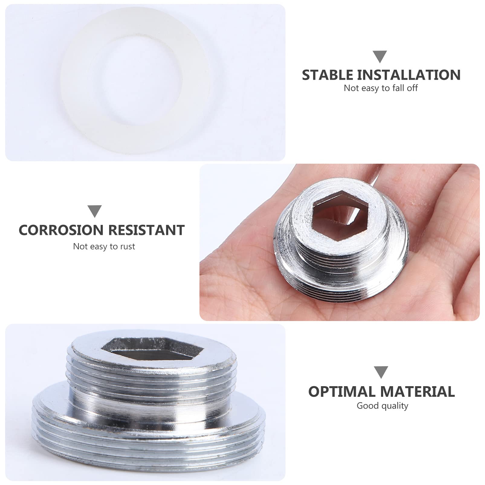5 Pcs Faucet Connector Faucet Adapter Kit Home Supplies Faucet Adapter Accessory Garden Hose Faucet Copper Adapter Water Filter Kitchen Sink Faucet Adapter
