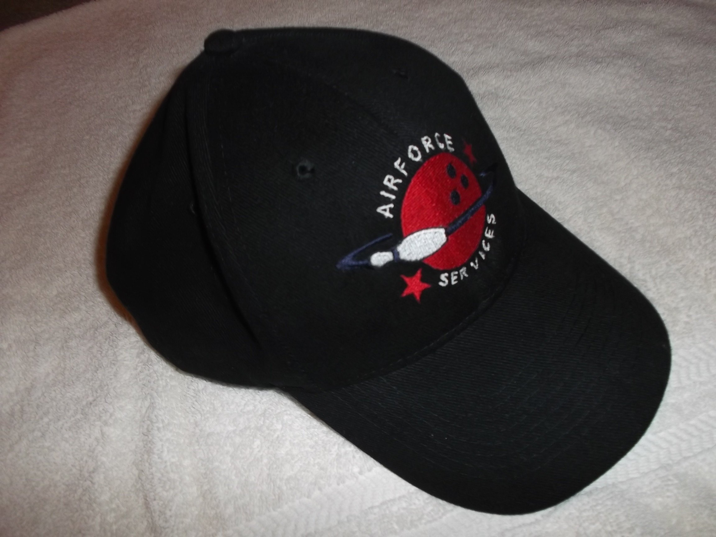 Airforce Service Hat Ball Cap Black