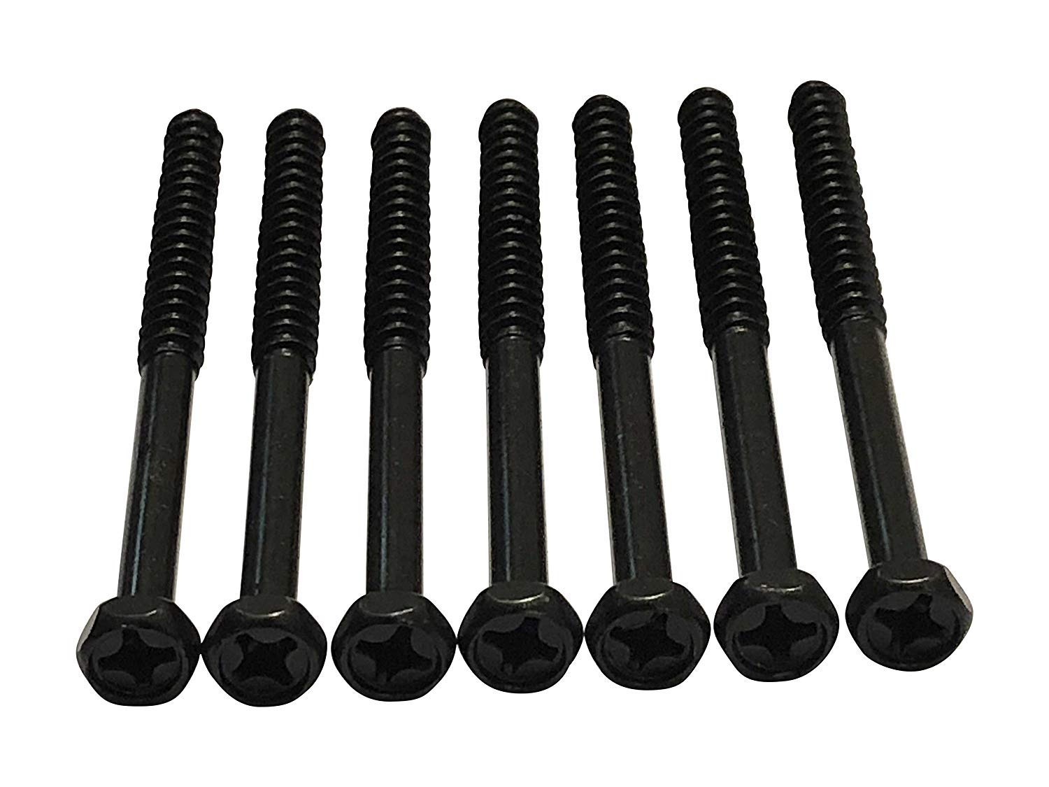 CLAW IT ON HEX LAG Screws (Black) 1/4" X 3" (7.5CM) - 50 Pack Black Hex Lag Screws 50 Pieces PER Box Protective Black Coating to Reduce Rust by Trenzek's