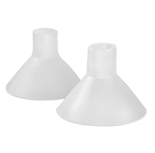 BeauGen Breast Pump Cushion 2.0 – Breast Pump Sizing Insert for Flange Comfort & Fit – Soft, Stretchy, Clear Breast Pump Accessory – BPA Free, Food Safe – Compatible with Flange Sizes 21-28mm (1 Pair)