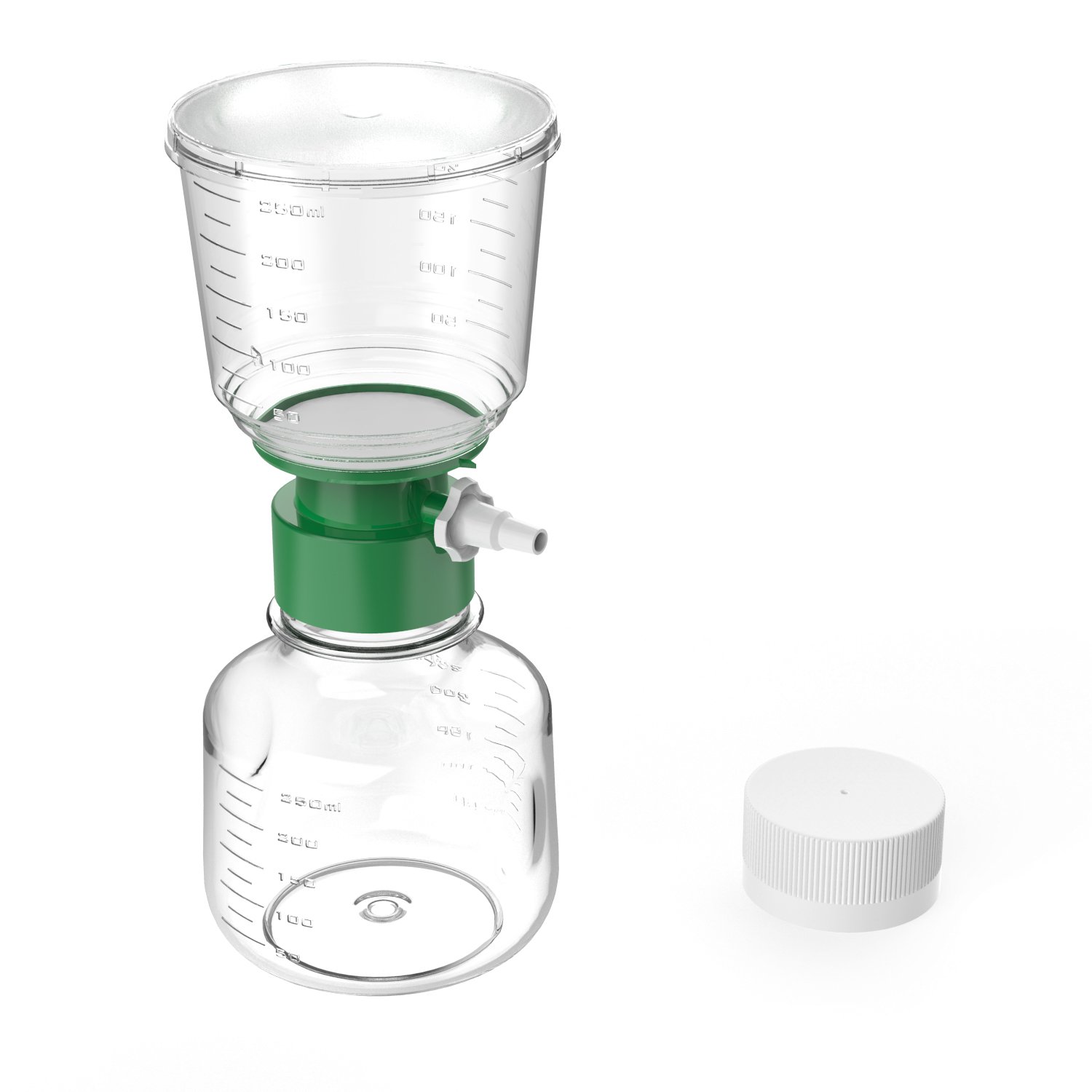250mL Bottle Top Vacuum Filter,with 0.22um Pore Size PES(polyethersulfone) Membrane,Sterile Disposable Vacuum Filter Units,Individually Packaged,case of 12, by Biomed Scientific