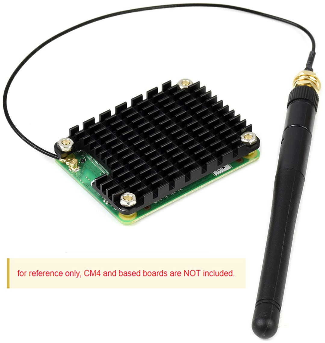 Dedicated Aluminum Heatsink Compatible with Raspberry Pi Compute Module 5 (CM5) / Compute Module 4 (CM4), CM4/ CM5 Heatsink with Screws and Thermal Tapes