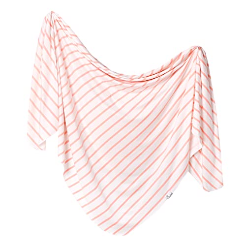 Copper Pearl Large Premium Knit Baby Swaddle Receiving Blanket Lainey