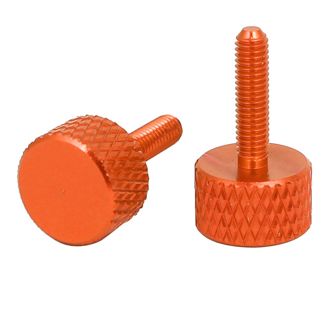 Aexit Computer PC Cleaning & Repair Graphics Card Knurled Head Thumb Screws Orange Computer Screws M3x12mm 4pcs