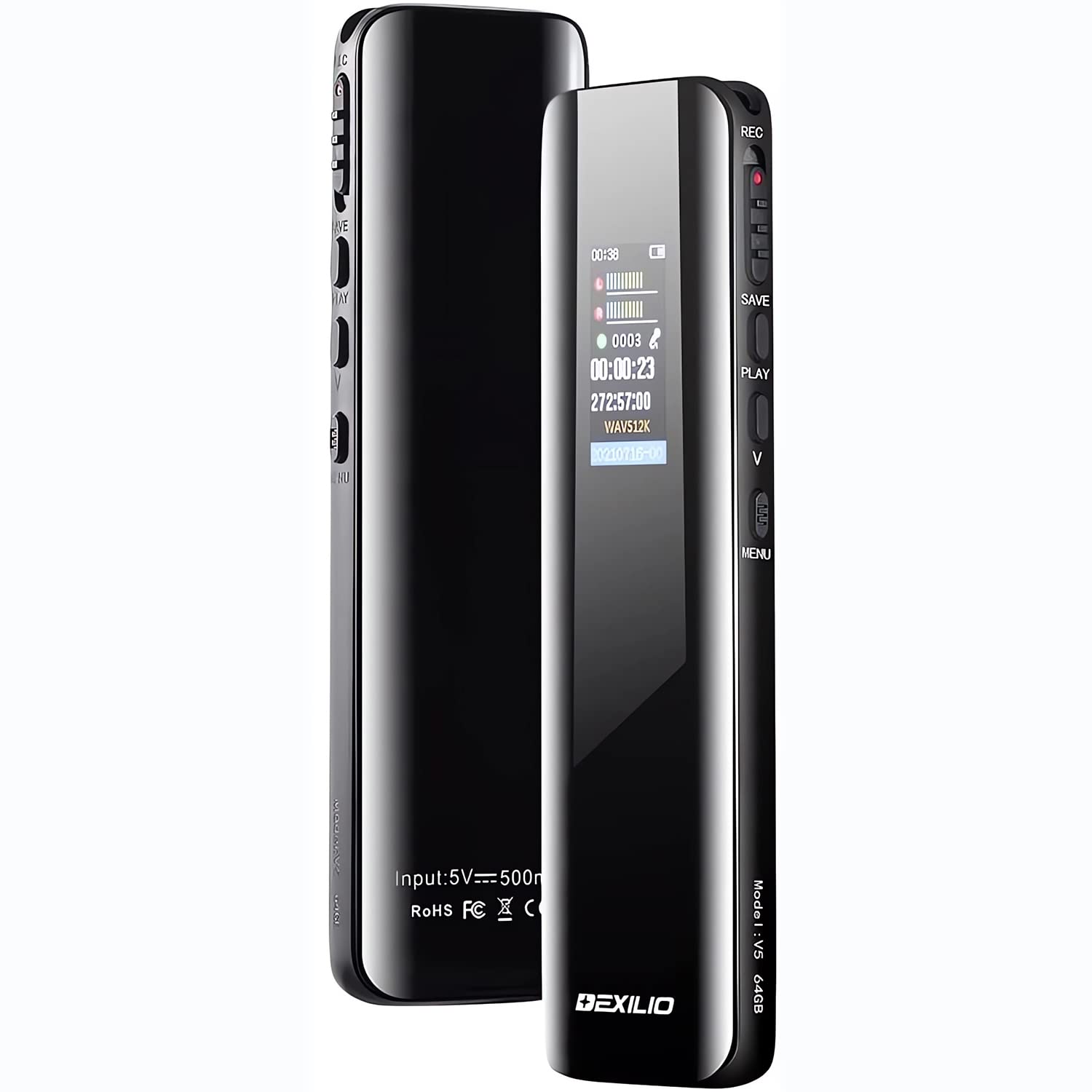 5-Star Compatible Inkjet Cartridge 64GB Professional Digital Voice Recorderr