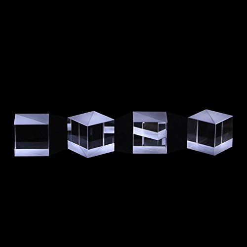 Optical Glass Cube Dichroic Beam Splitter Prism Ratio 50:50 Spectrome Sicence 20X20X20MM