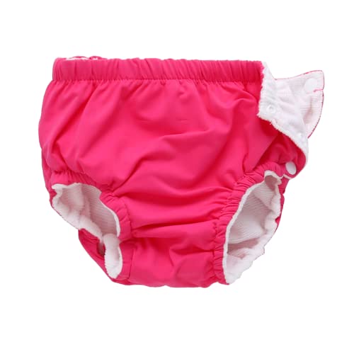 Ijnuhb Washable Baby Swim Diaper Reusable Swimming Diapers for Toddler Swimwear Pants 0-3 Years Boys Shower Gifts (Rose,12-18 Months)