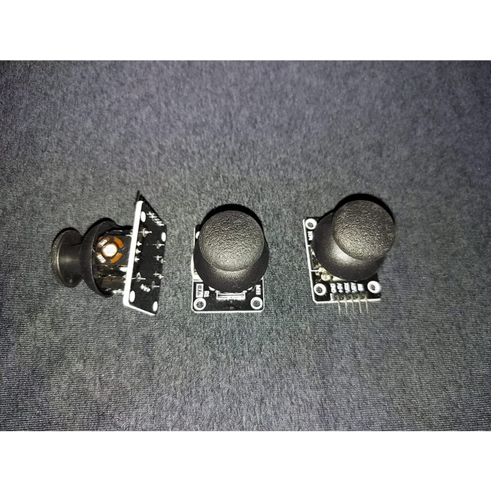 6Pcs PS2 Joystick Sensor Game Controller XY Dual-axis Joystick Breakout Module Compatible with Arduino