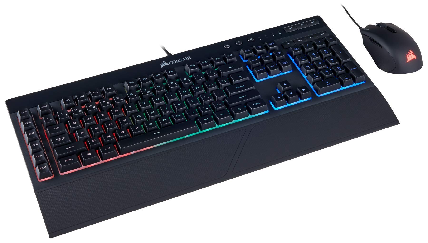 Corsair Gaming K55 + HARPOON RGB Gaming Keyboard and Mouse Combo (Renewed)