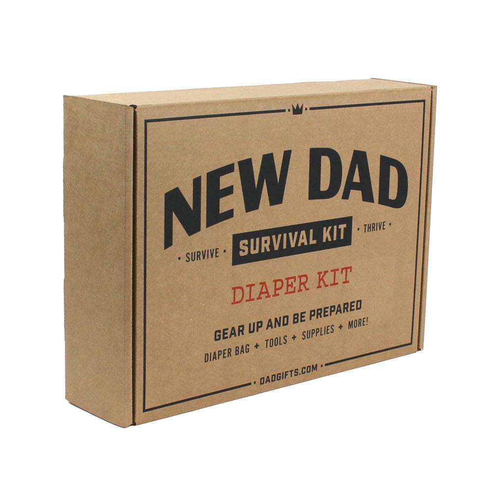 Dad’s Diaper Kit – Diaper Changing Kit for New Father – Bundle with Tool Bag, Diapers and Accessories (11 Items)
