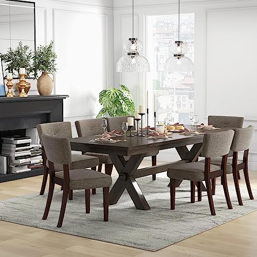 ACME Set of 2 Drake Espresso Side Chair, 36-Inch