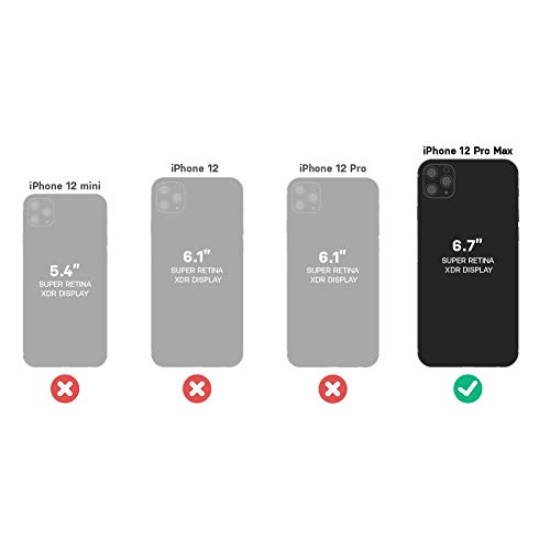 OtterBox iPhone 12 Pro Max Prefix Series Case - CLEAR, ultra-thin, pocket-friendly, raised edges protect camera & screen, wireless charging compatible
