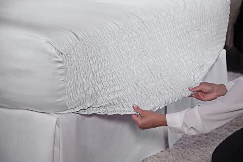 BEDTITE ABSOLUTELY FITTING Cotton Rich 500 Thread Count, King Size Set with Deep Pocket 7β to 20β Fitted Sheet, Flat Sheet and 2 Pillow Cases, Sage