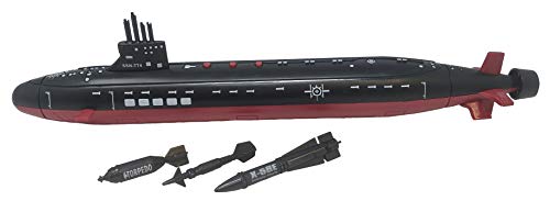 16.5 Inch Toy Black Submarine with Sound Effects and Torpedo