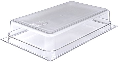 Carlisle PC300N03 Cateraide End-Loading Insulated Food Pan Carrier, 5 Pan Capacity, Black + 10201B07 StorPlus Full Size Polycarbonate Food Pan, 4 Deep, Clear