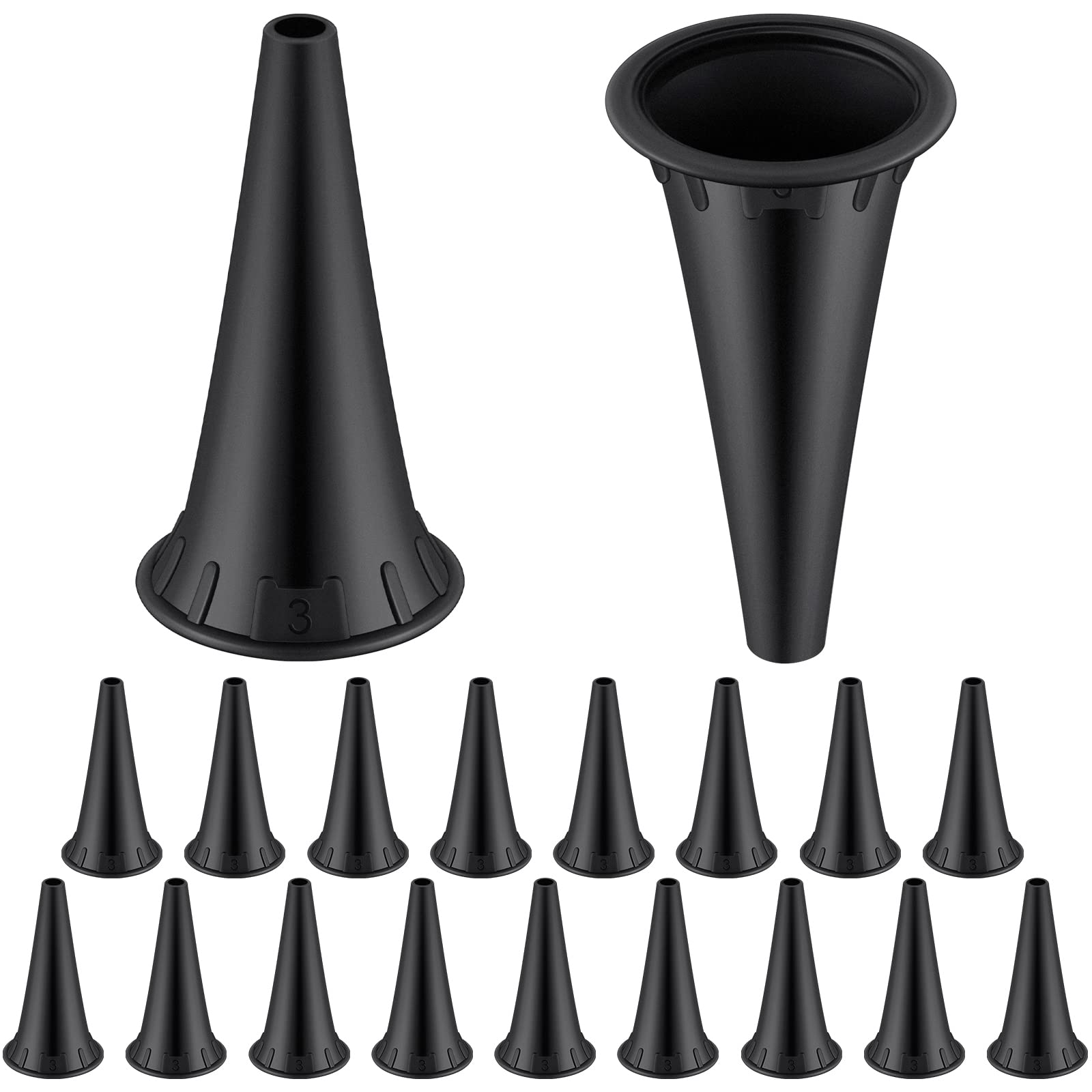 200 Pieces Small Otoscope Specula Tips for Kids, 3.0 mm Universal Disposable Plastic Otoscope Specula Tips for 4th and 5th Generation Doctor Otoscope