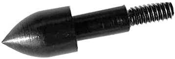 12PCS 100 Grain Archery Field Points Black Screw-in Archery Bullet Points 11/32" for Arrow Field Target Practice Shooting