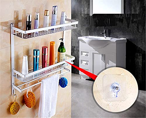 KK5 Adhesive Hanging Nails Wall Hook Hanger - 8mm 20/Pack Non-Trace No-Drilling Transparent Adhesive Ceiling Hooks | Heavy Duty Seamless Nail Free Screws for Kitchen Bathroom Storage Room