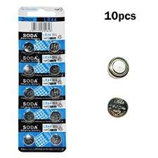 AG13 LR44 L1154 357 A76 Alkaline Button Cell Battery with Retail Blister Pack Cards (100) by YMCtoys
