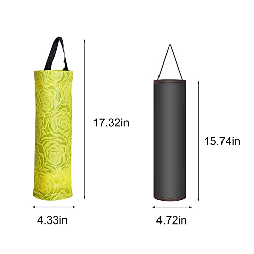 3 pcs Grocery Bag Organizers, Wall Mounted Garbage Bag Holders Kitchen Rubbish Bags Round Storage Bags for Shopping Bags Grocery Bags (B)