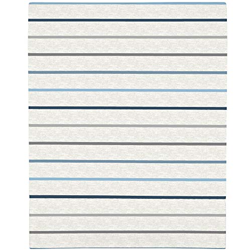 Carter's Heather Multi Colored Stripe Super Soft Fitted Crib Sheet