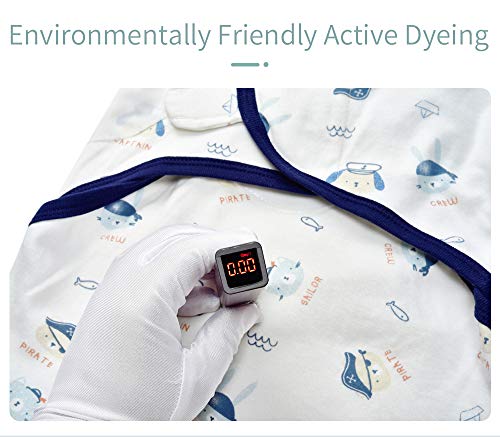 Newborn Swaddle with Hat 100% Cotton Swaddle Blankets for Baby Receiving Blanket Adjustable Sleepsack Easy Wrap Swaddle for Infant Boys Girls 0-3 Months (Stars)