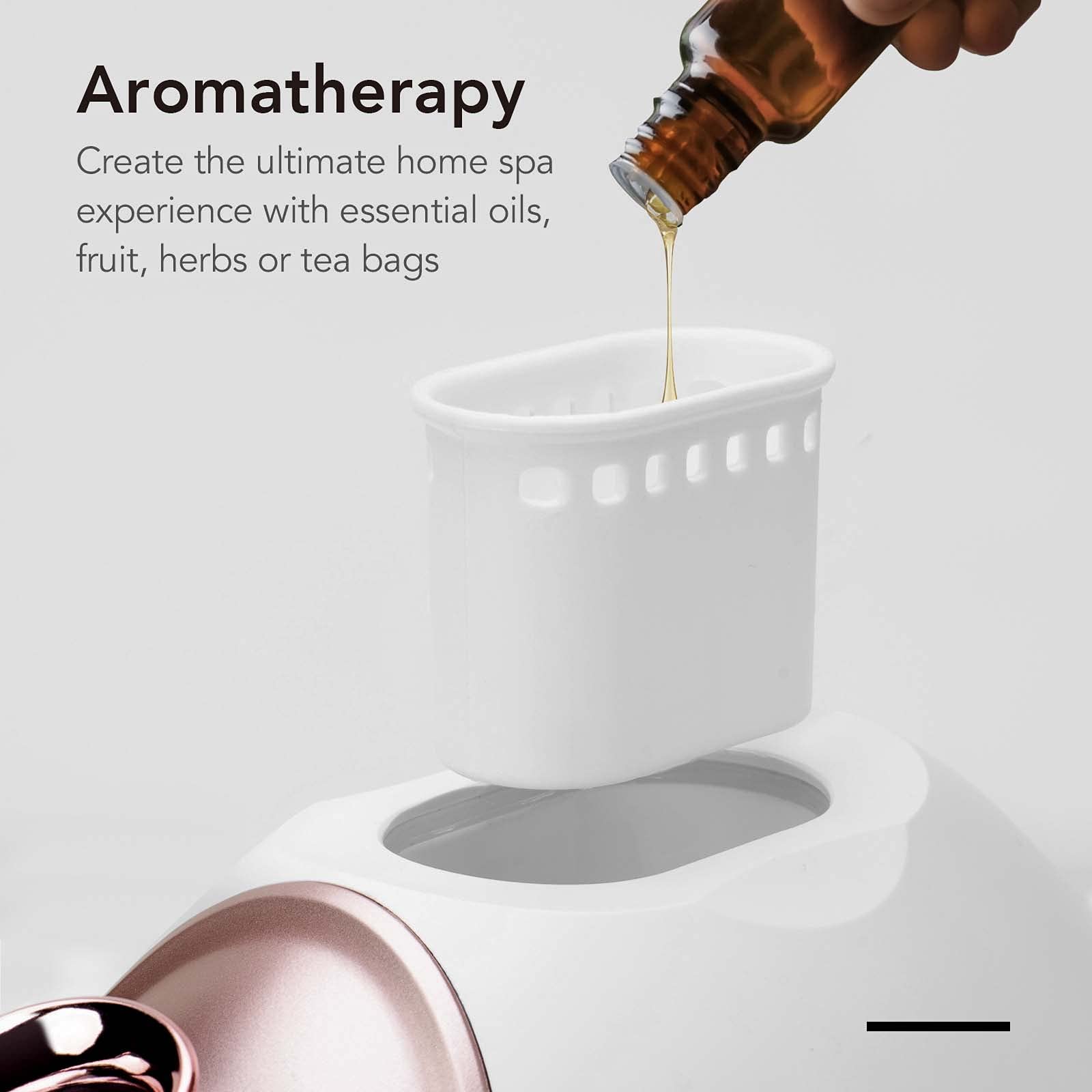 Fancii Nano Ionic Facial Steamer Hot & Cool with Aromatherapy and 6 Spa Settings β 30 Min Steam Time - Professional Home Face Sauna for Moisturizing & Pore Cleansing (Rivo)